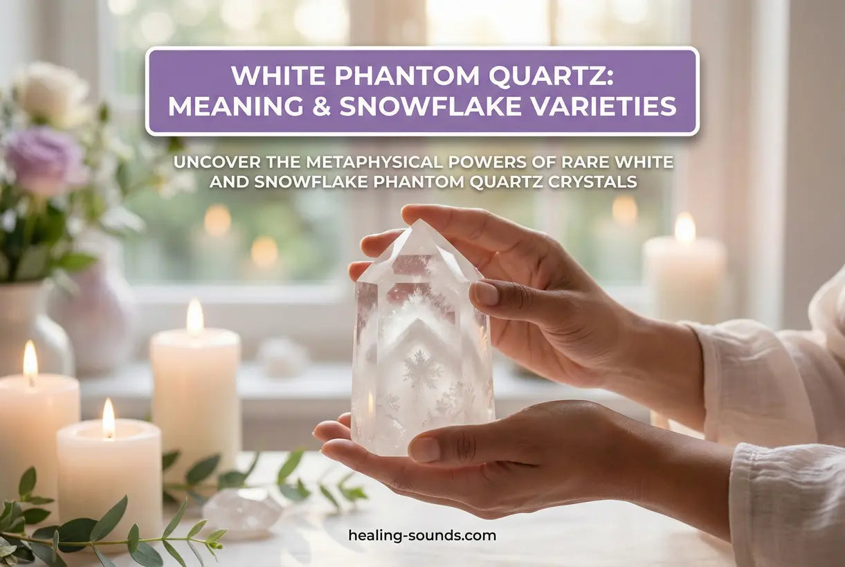 White Phantom Quartz Meaning & Snowflake Varieties Guide