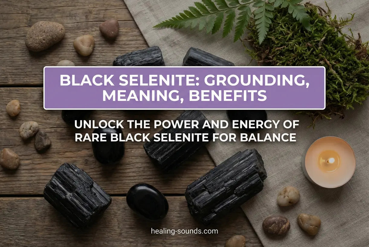 Black Selenite Meaning & Grounding Benefits for Spiritual Balance