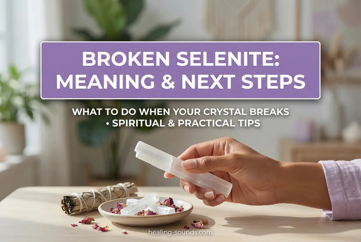 Broken Selenite Meaning & What to Do When It Breaks | Guide