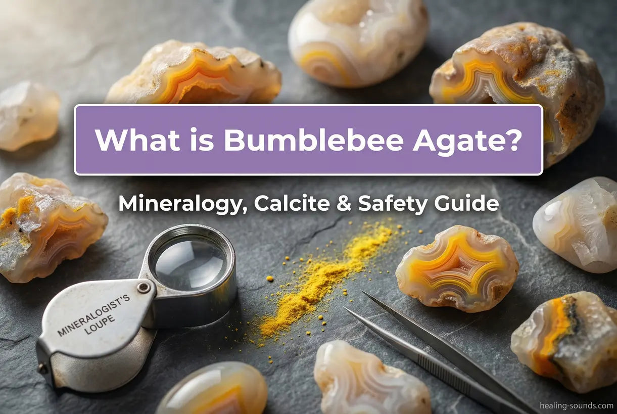 Bumblebee Agate: Mineralogy, Calcite, Meanings & Safety Guide