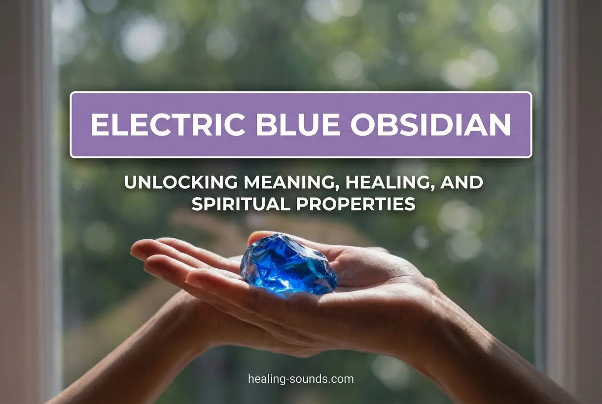 Electric Blue Obsidian: Meaning, Uses & Healing Properties