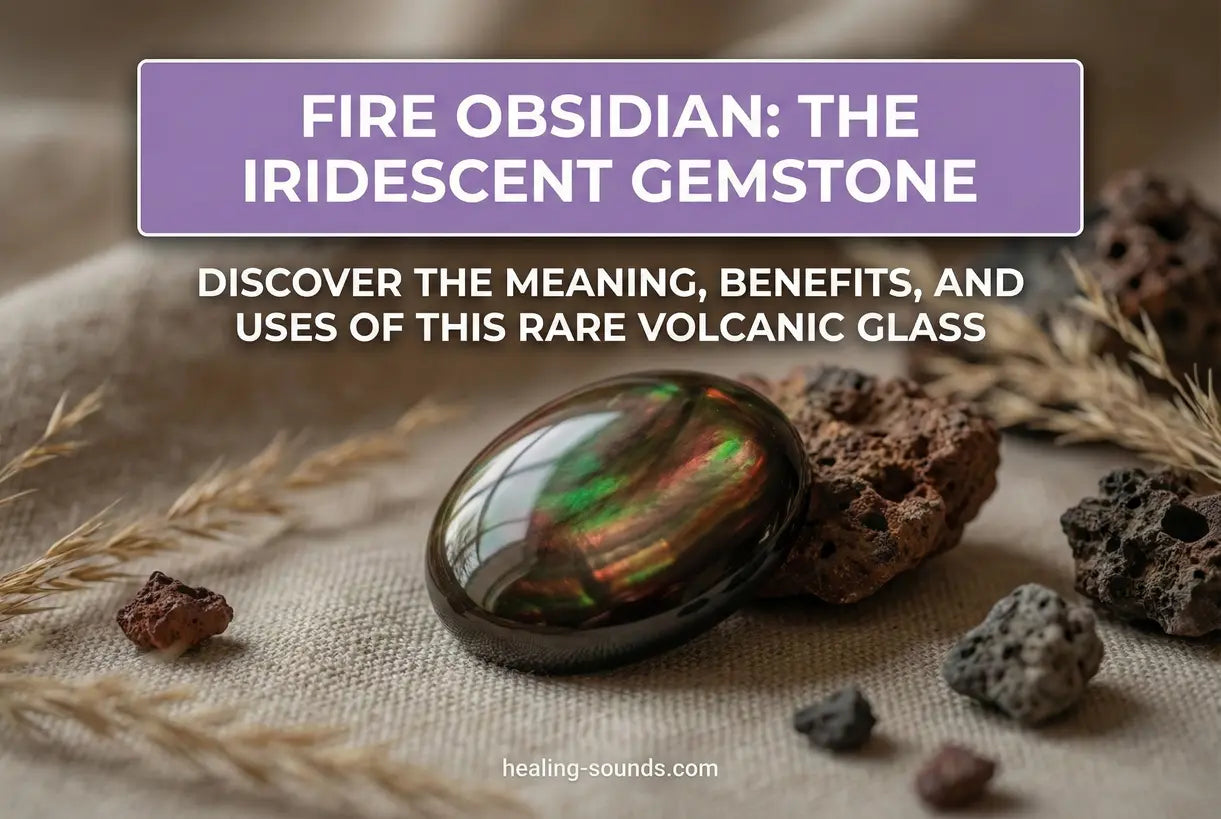 Fire Obsidian: Meaning, Properties & Benefits of the Iridescent Gem