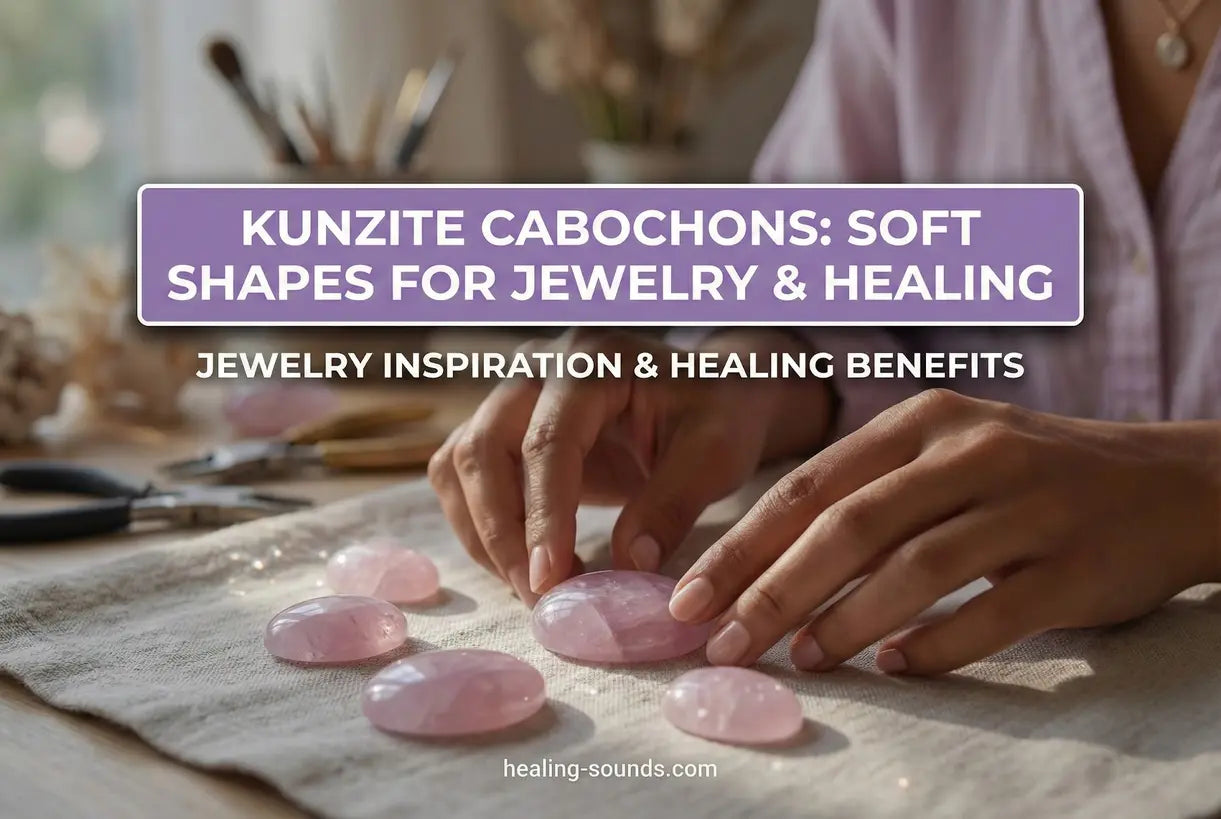 Kunzite Cabochon Jewelry & Healing Guide – Soft Shapes