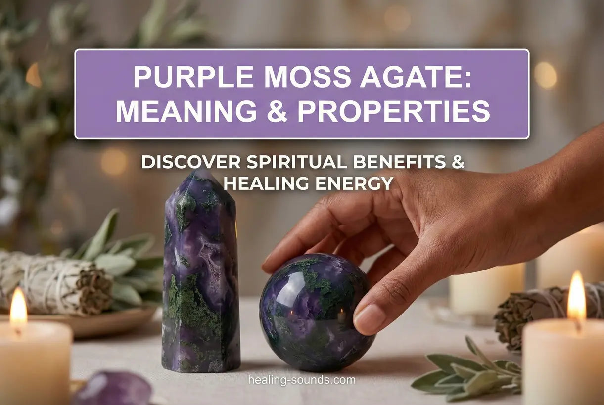 Purple Moss Agate: Meaning, Healing & Spiritual Properties