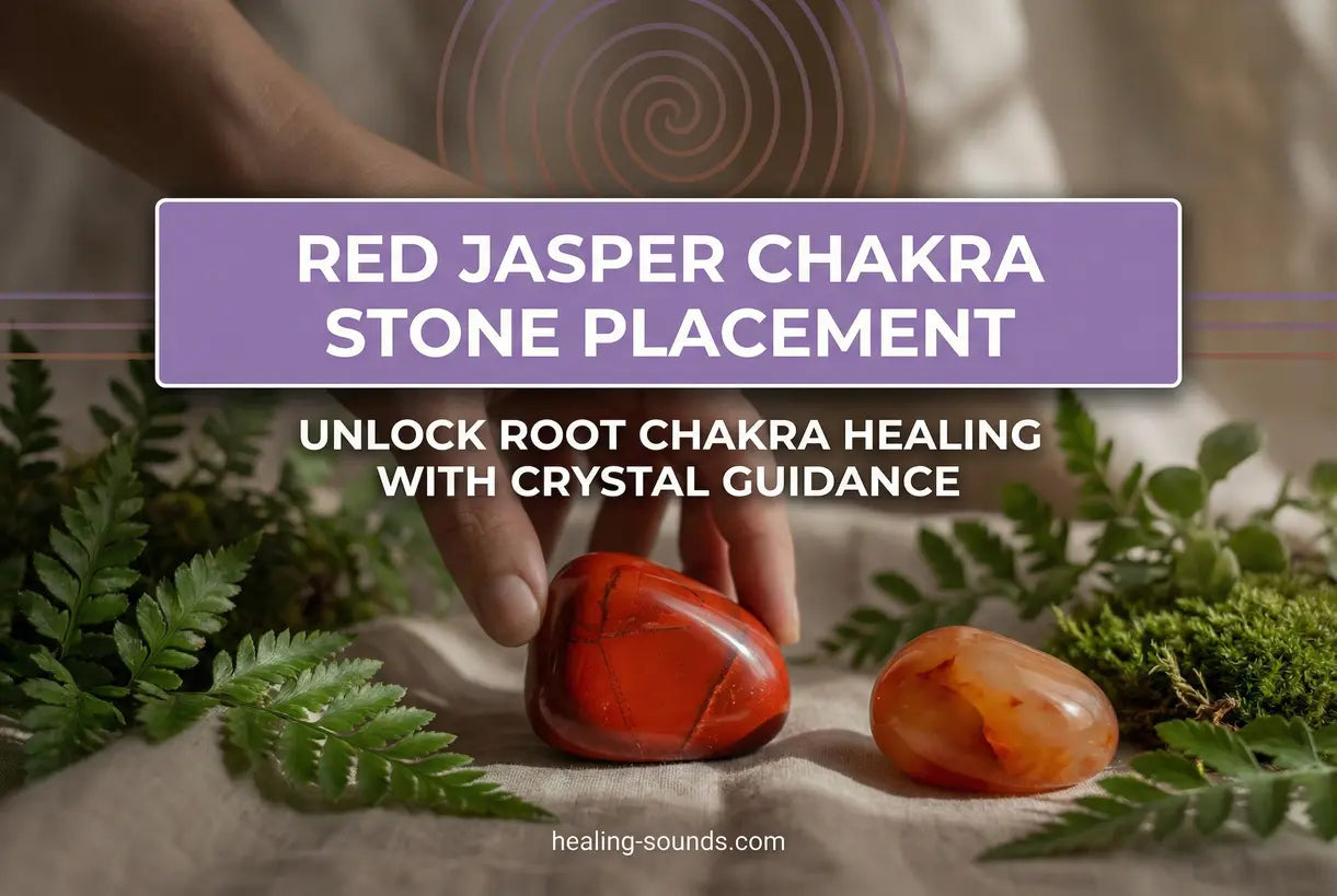 Red Jasper Chakra Stone Placement for Root Chakra Healing