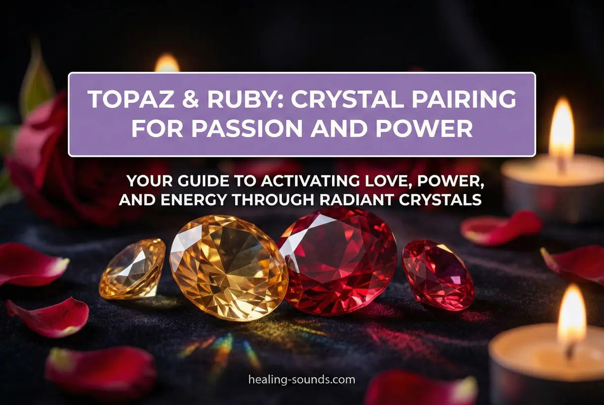 Topaz and Ruby Pairing: Crystals for Passion and Power