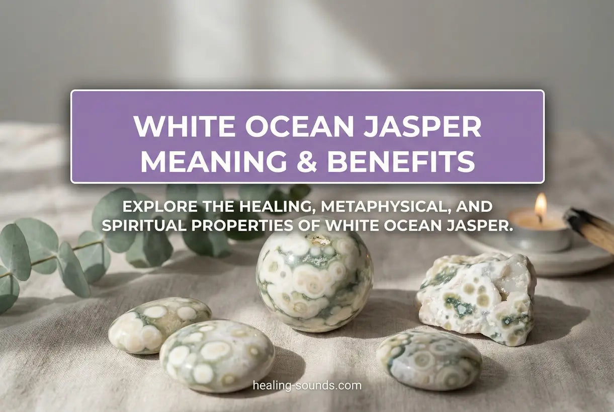 White Ocean Jasper: Meaning, Benefits & Spiritual Uses