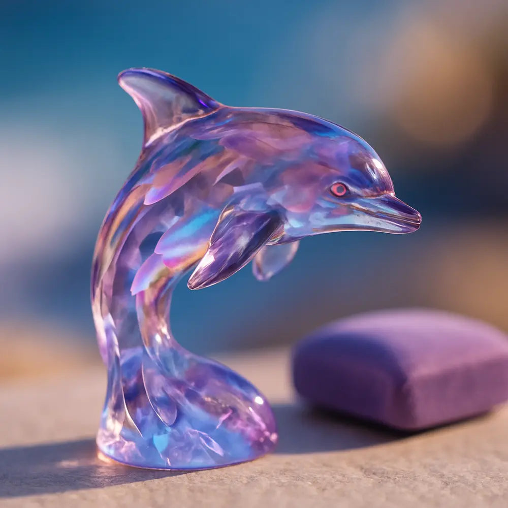 Crystal Dolphin Figurines | Healing Sounds