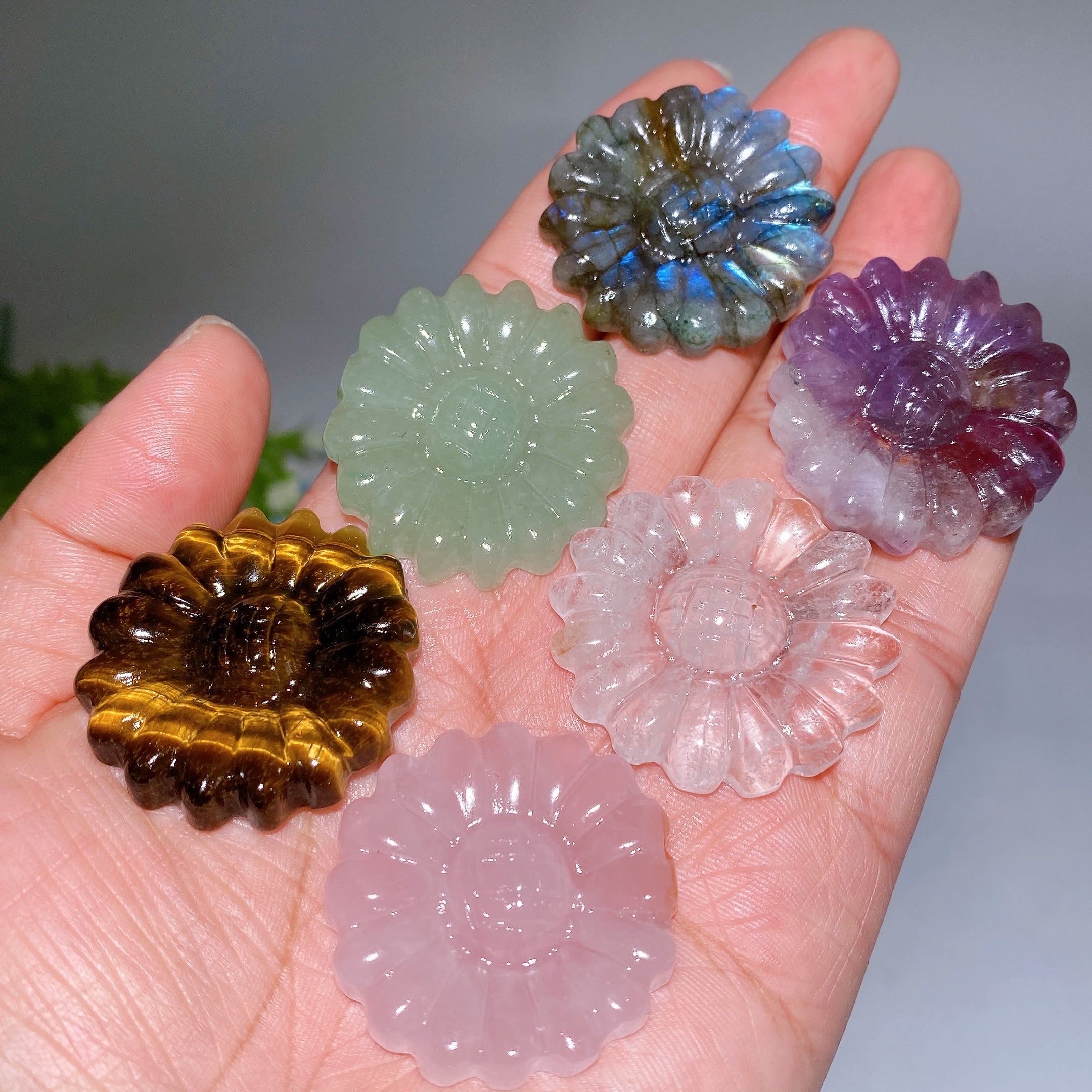 1.3 Inch Crystal Sunflower Figurine | Healing Sounds