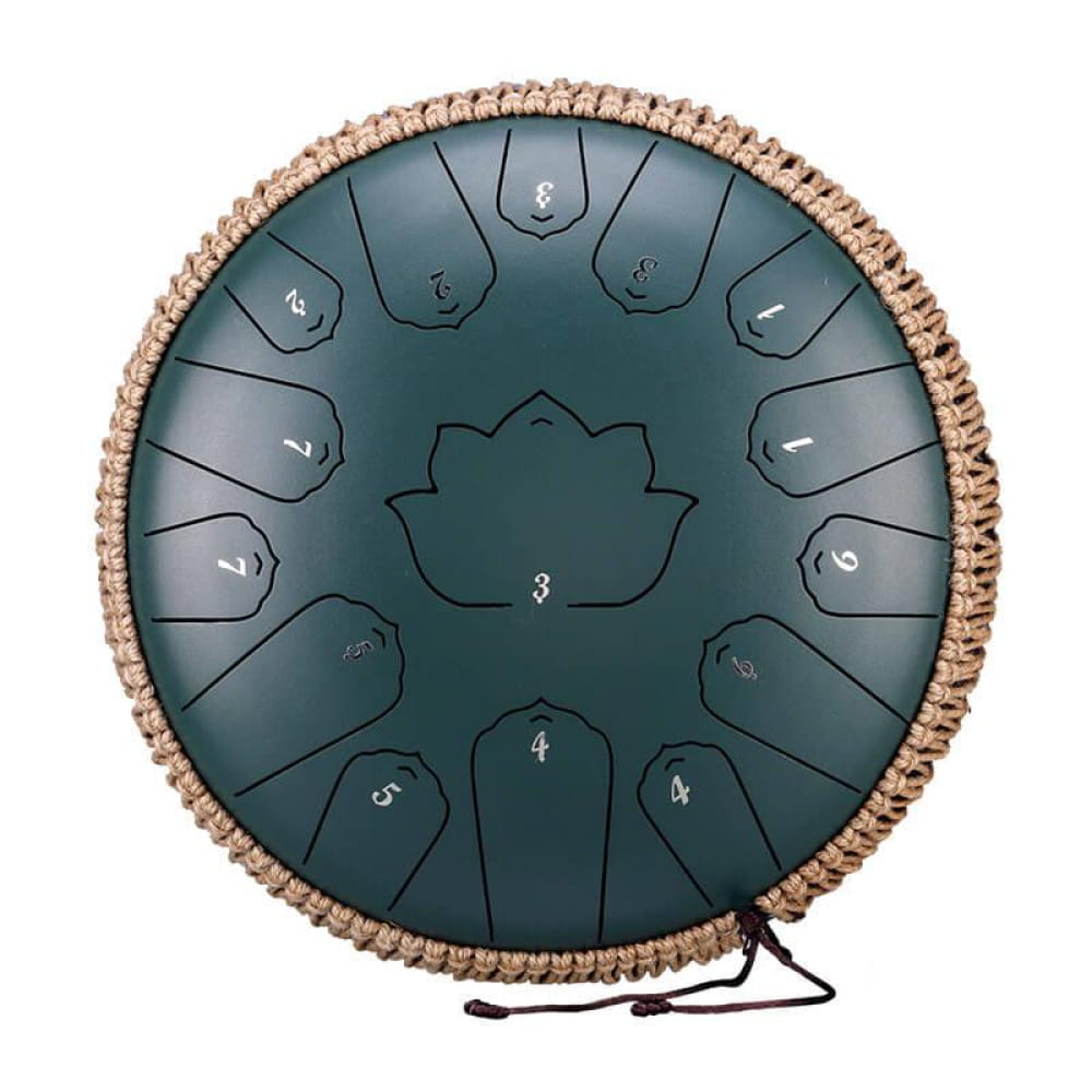 13" Carbon Steel Tongue Drum - 15 Notes in C Major