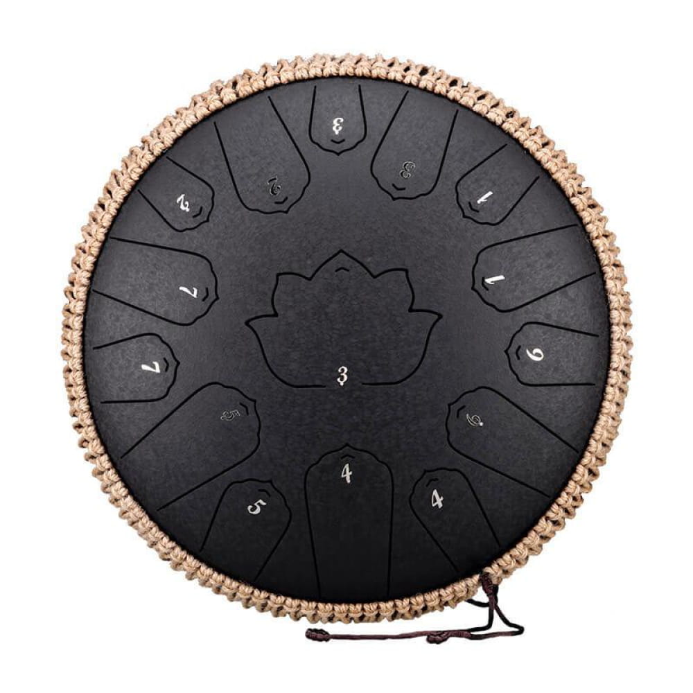 13" Carbon Steel Tongue Drum - 15 Notes in C Major
