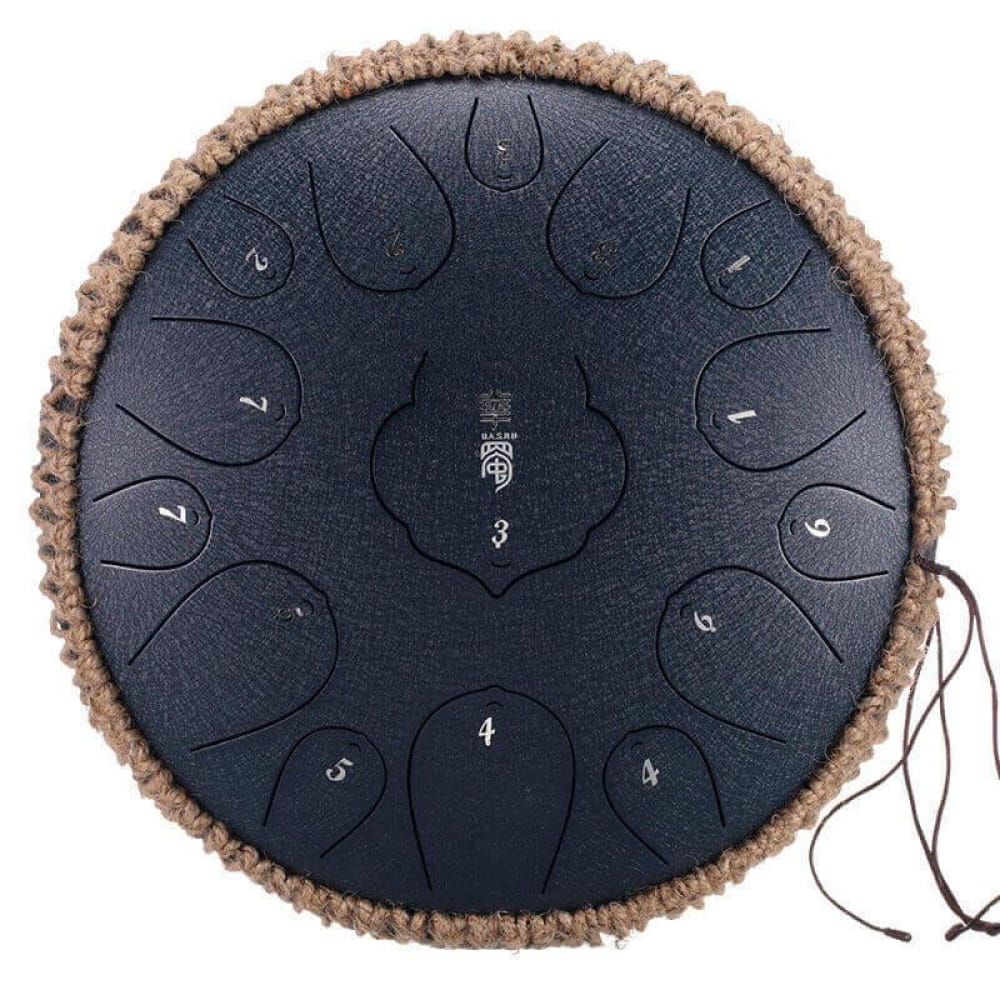 14" Carbon Steel Tongue Drum 15 Notes in D Key