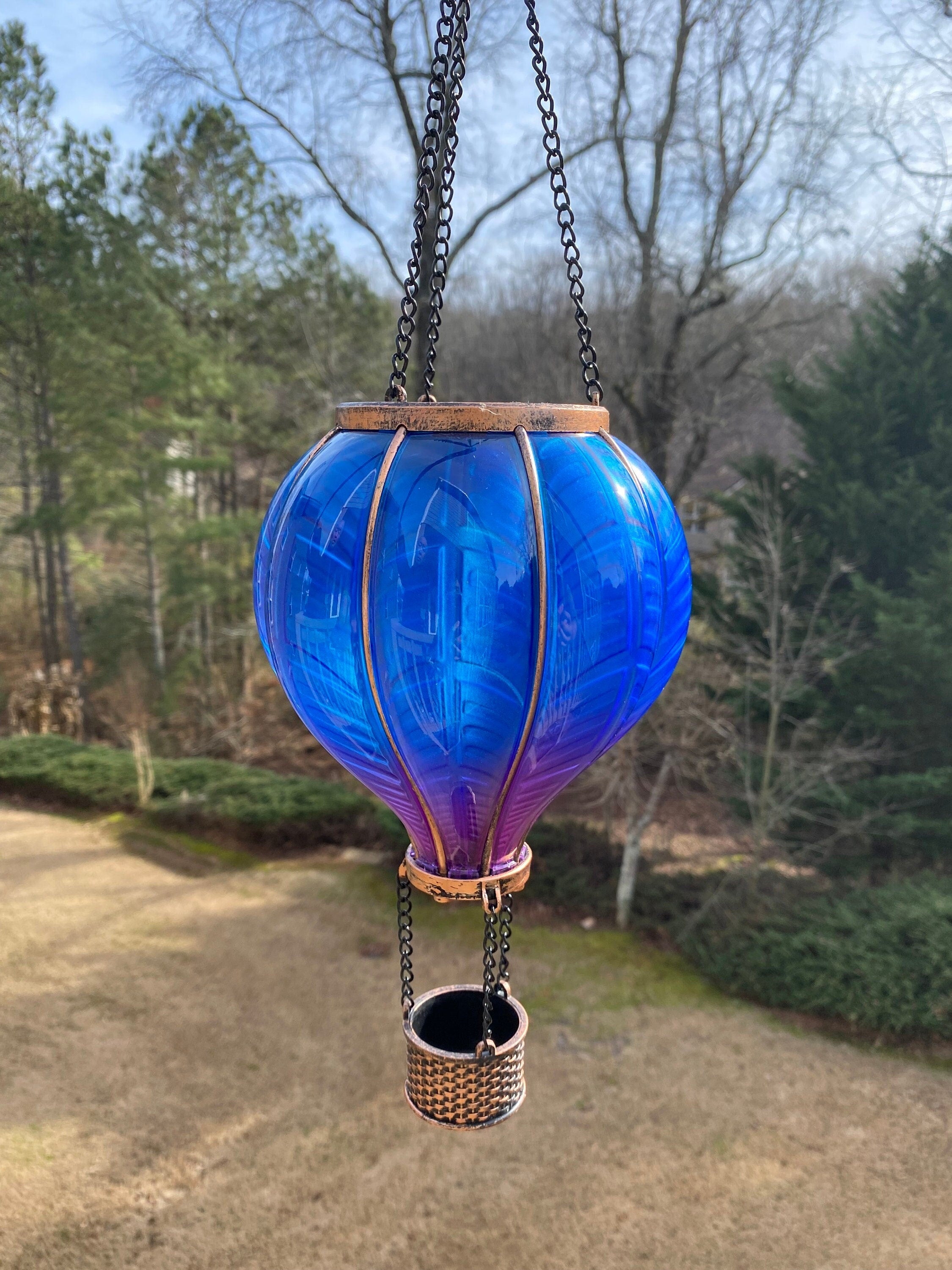 Solar Hot Air Balloon Lantern - Outdoor LED Light Decor