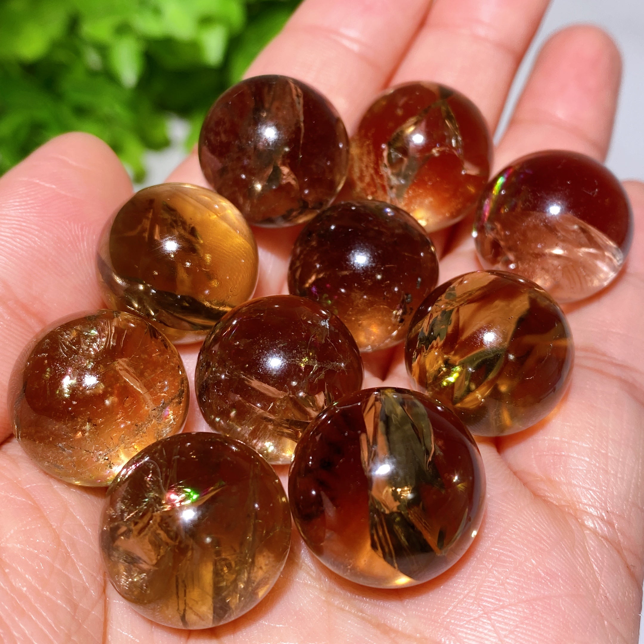 18mm Smoky Citrine Crystal Sphere | Healing Sounds