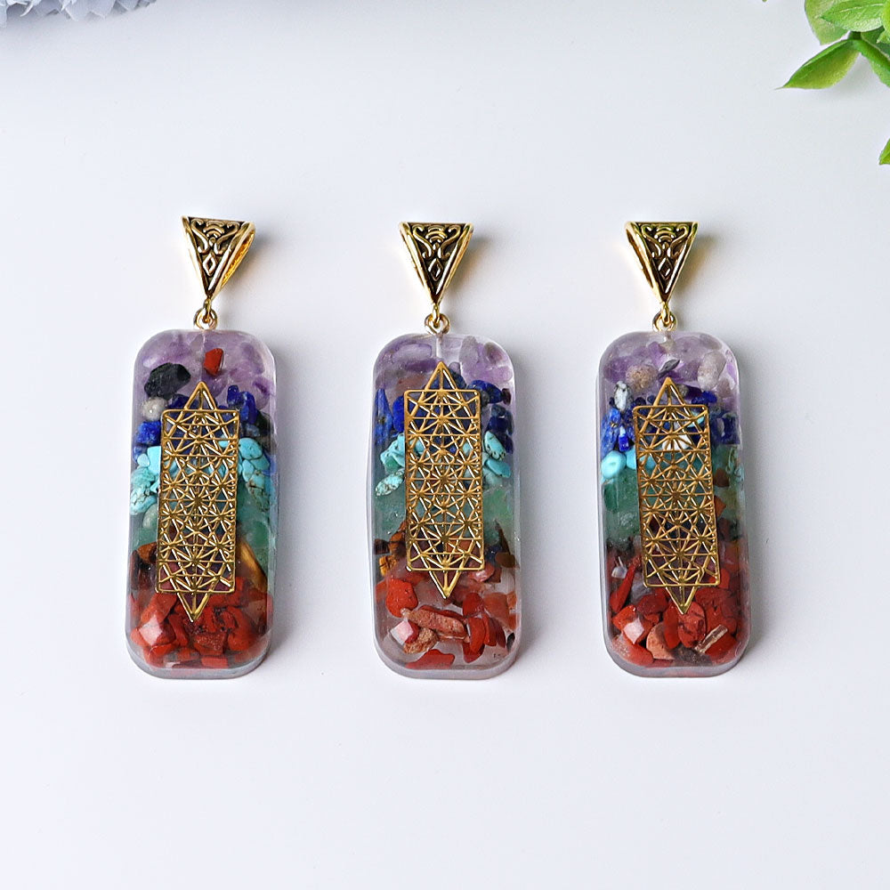 2.2 Inch Chakra Pendant | Spiritual Protection Necklace