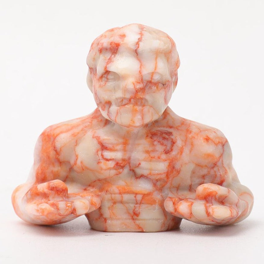 Red Line Stone Hulk Figurine 2.8inch Carving | Healing Sounds