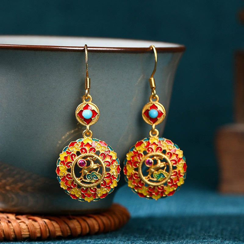 Spiritual Copper Balance Earrings | Healing Sounds