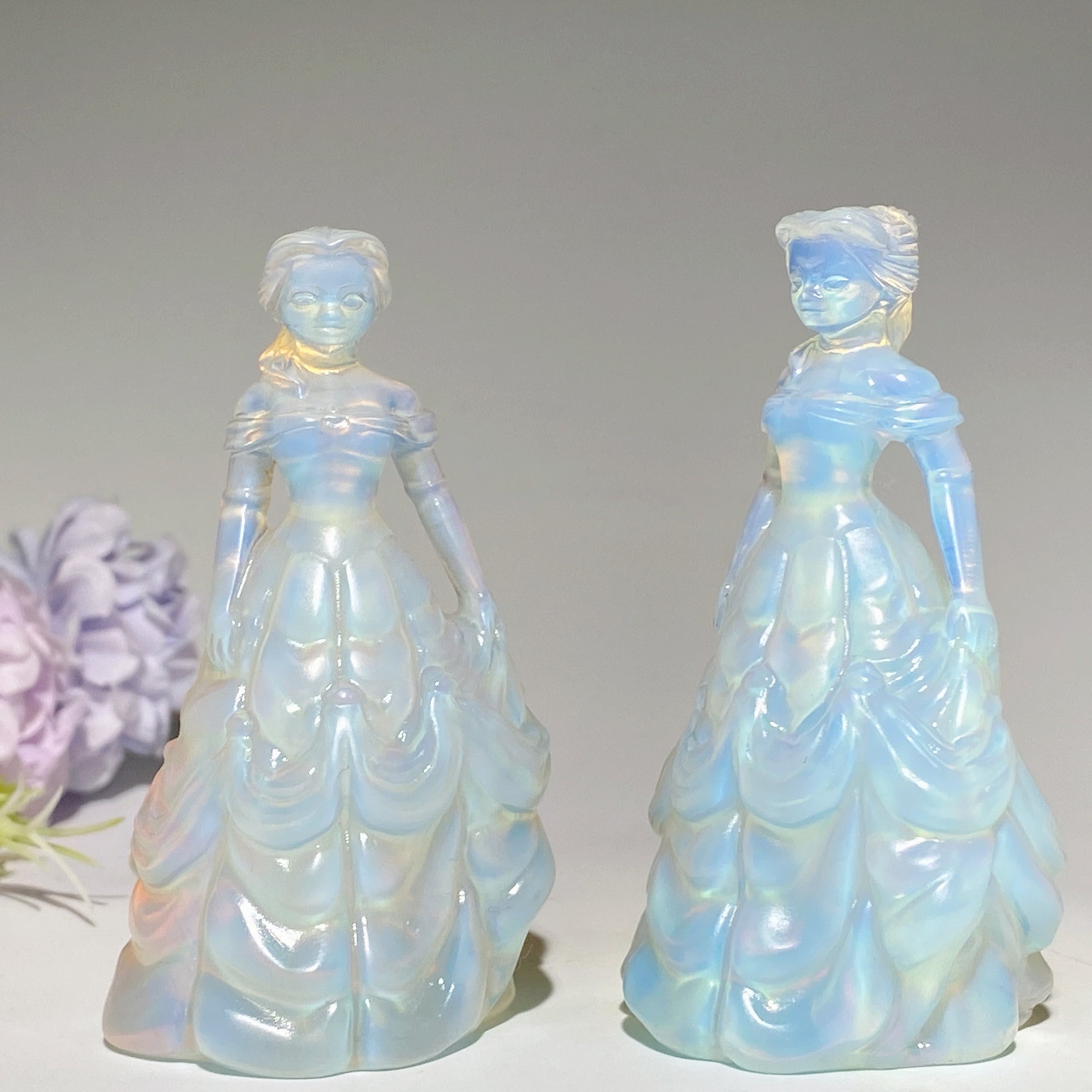 Opalite Princess Figurine 3.1 Inch Crystal Healing | Healing Sounds