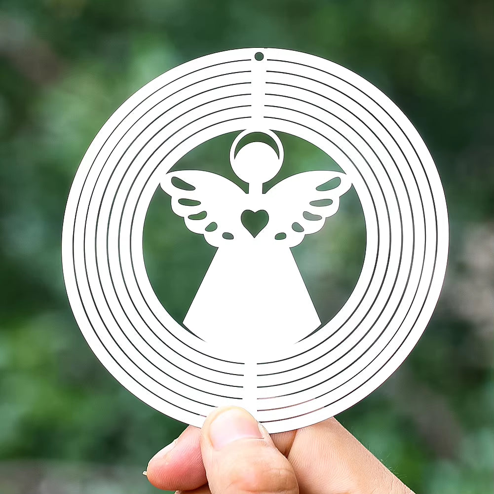 Wing Angel Wind Spinners for Sale - 3D Heart Decor