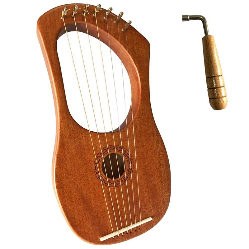 Buy 7-String Lyre Harp - Mahogany Instrument for Sale