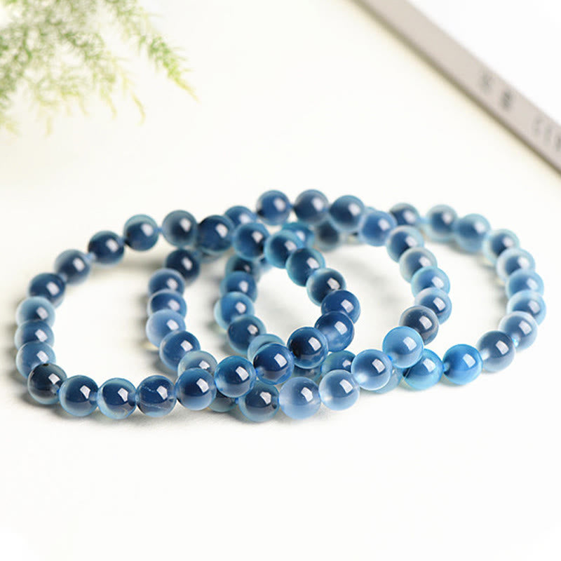 8mm Candy Agate Bracelet for Harmony & Strength | Healing Sounds