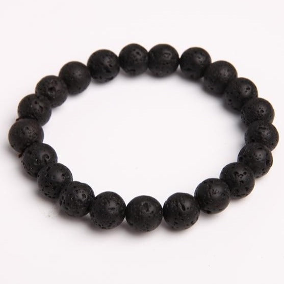 8mm Volcanic Crystal Protection Bracelet | Healing Sounds