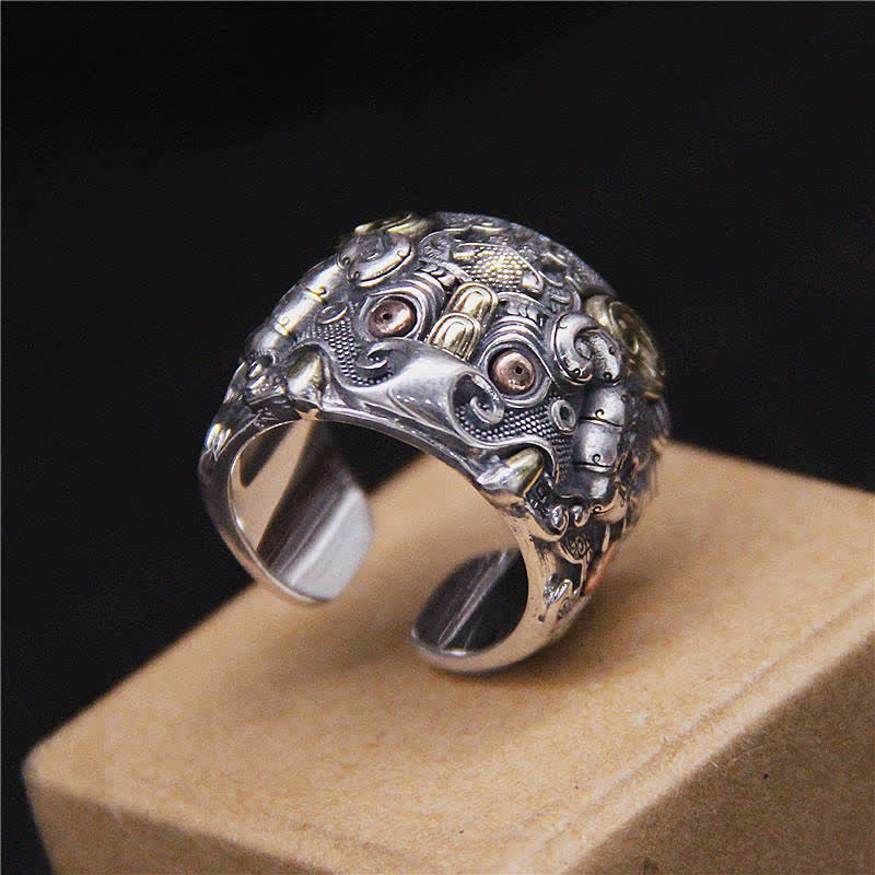 Sterling Silver Kui Protection Ring | Healing Sounds