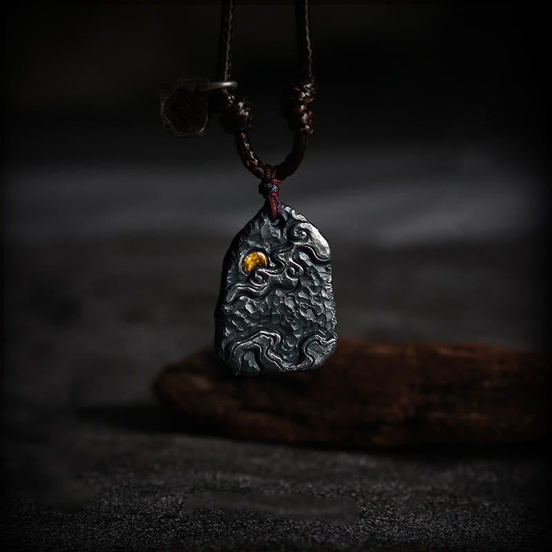Spiritual Protection Necklace Pendant with Auspicious Clouds | Healing ...