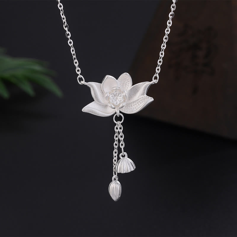 Lotus Necklace 999 Sterling Silver | Healing Sounds
