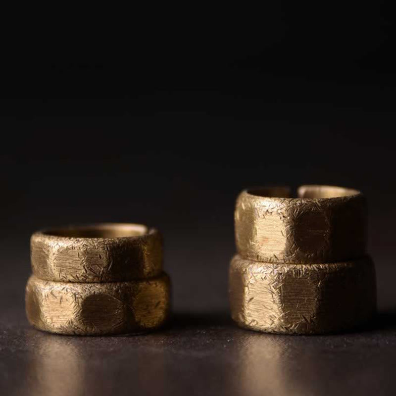 Copper Brass Wealth Ring | Spiritual Rings Healing | Healing Sounds