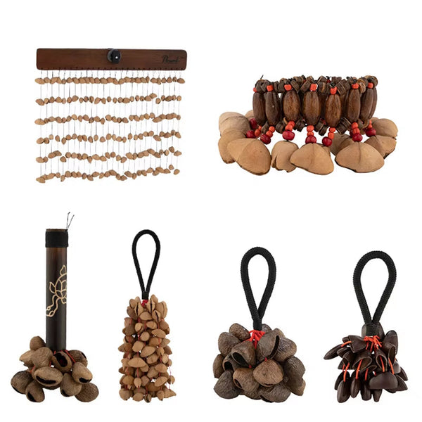Seed Shell Shakers for healing - Nut African Chimes