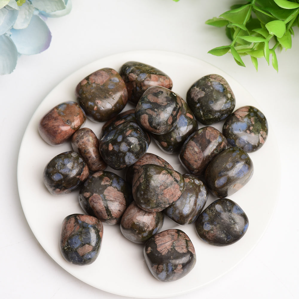 Blue Que Sera Tumbled Crystals 2cm | Healing Sounds