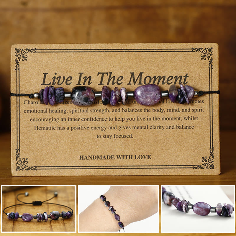 Charoite Hematite Spiritual Bracelet | Healing Sounds