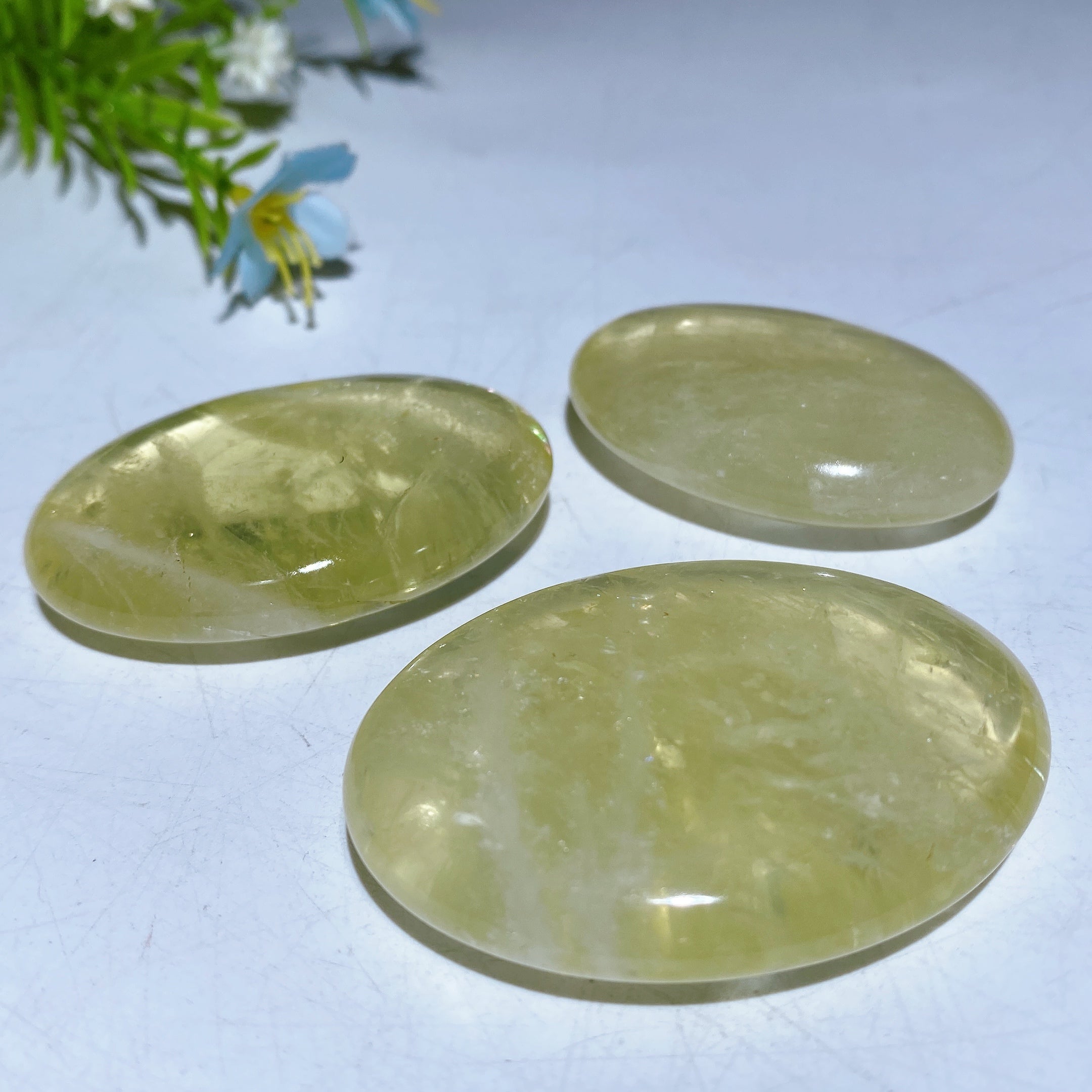 Citrine Palm Stone 1.8-2.0" Healing Crystal | Healing Sounds