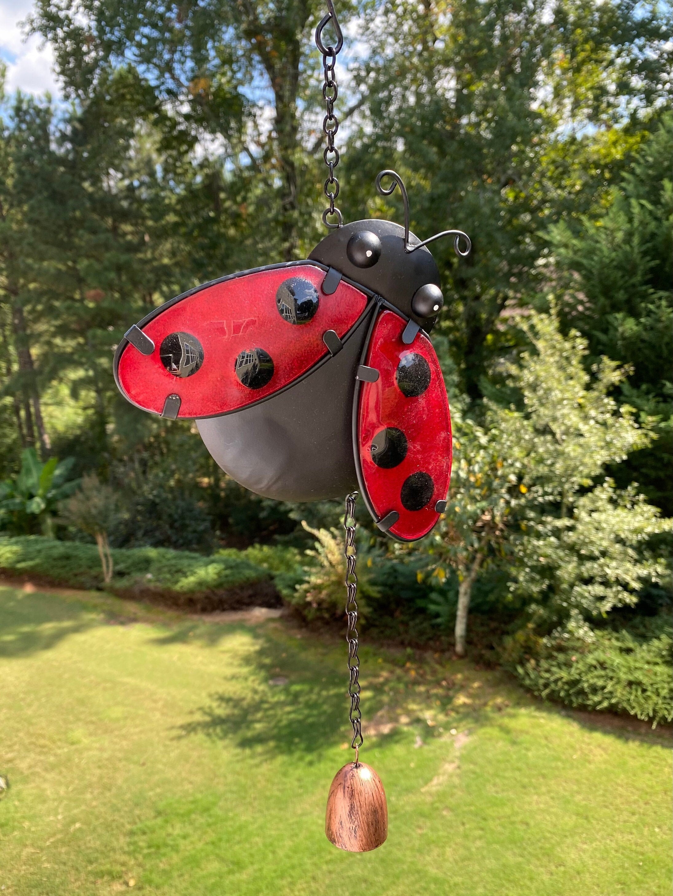 18" Ladybug Metal Wind Chime for Sale - Perfect Gift