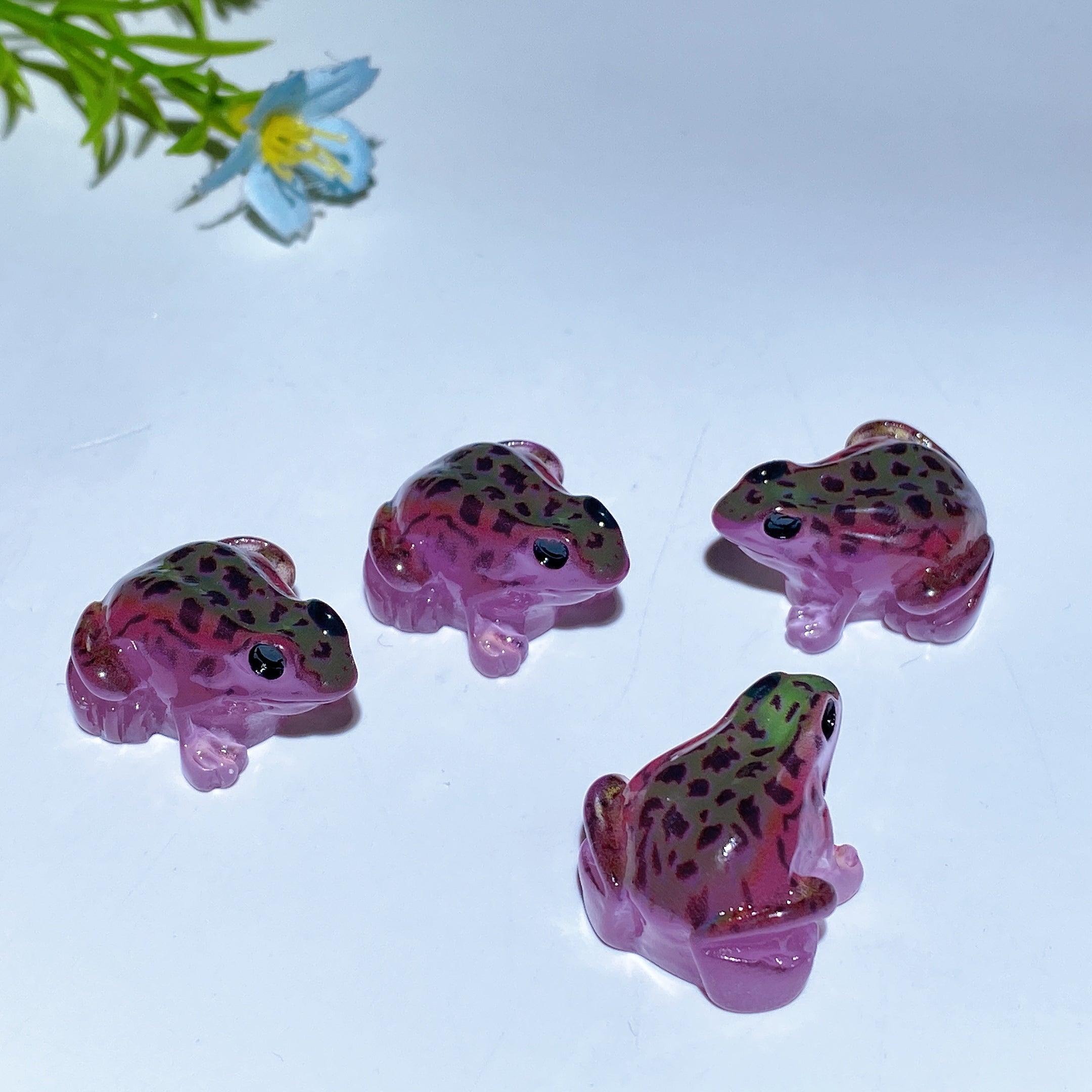25mm Luminous Crystal Frog Figurine | Healing Sounds