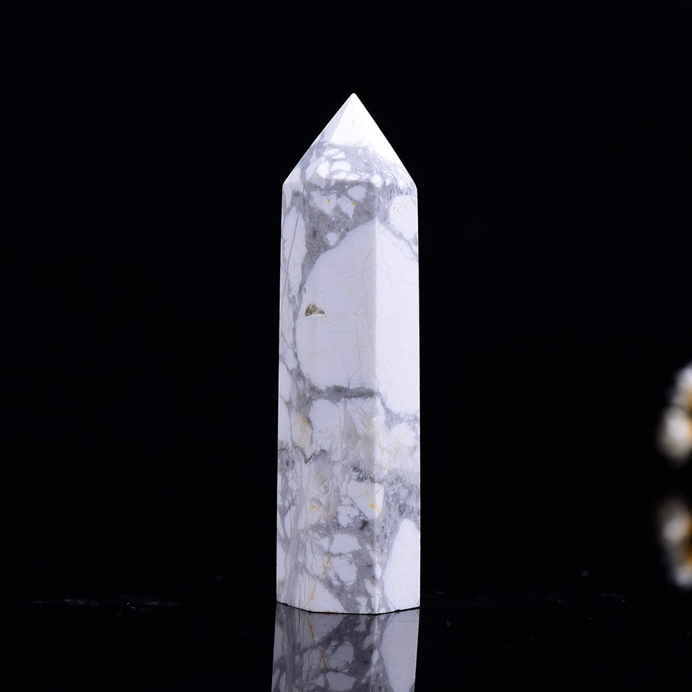Pure Abundance Howlite Crystal Wand
