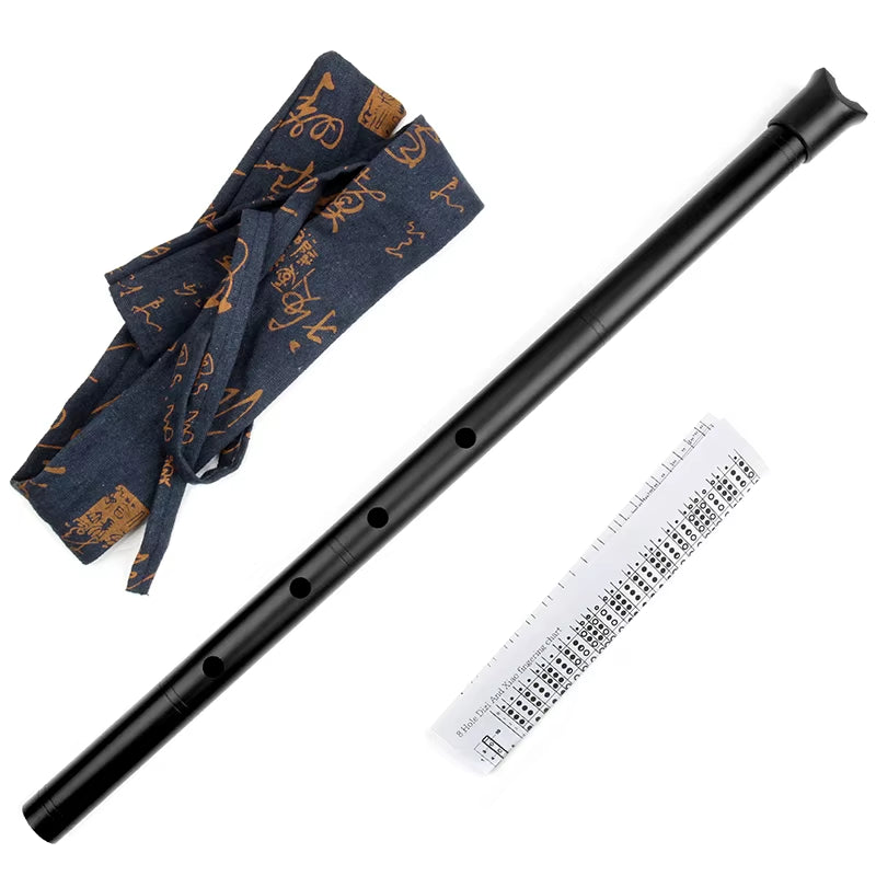Shakuhachi D Key Flute 5 Holes Silver for Sale