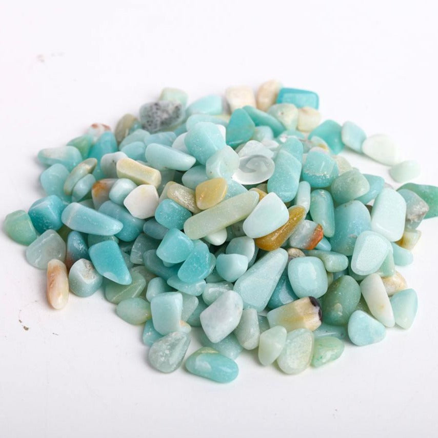 Sky Blue Tumbled Stones 5-7mm Crystal Chips | Healing Sounds