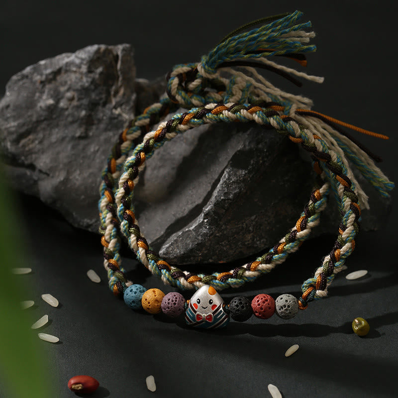 Lava Rock Fu Character Bracelet | Healing Sounds